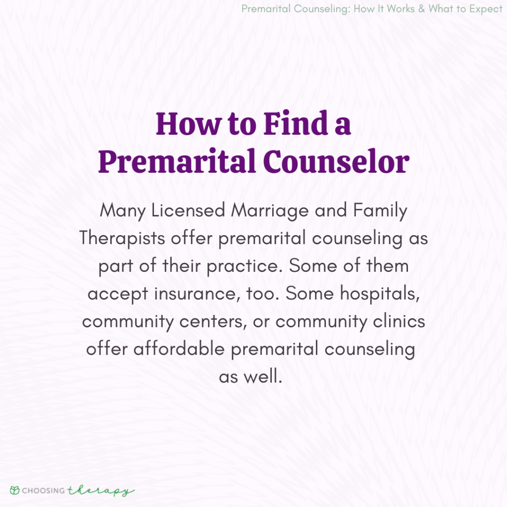 Premarital Counseling: How It Works & What to Expect | ChoosingTherapy.com