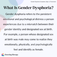 Gender Dysphoria: Symptoms, Signs, & Treatments