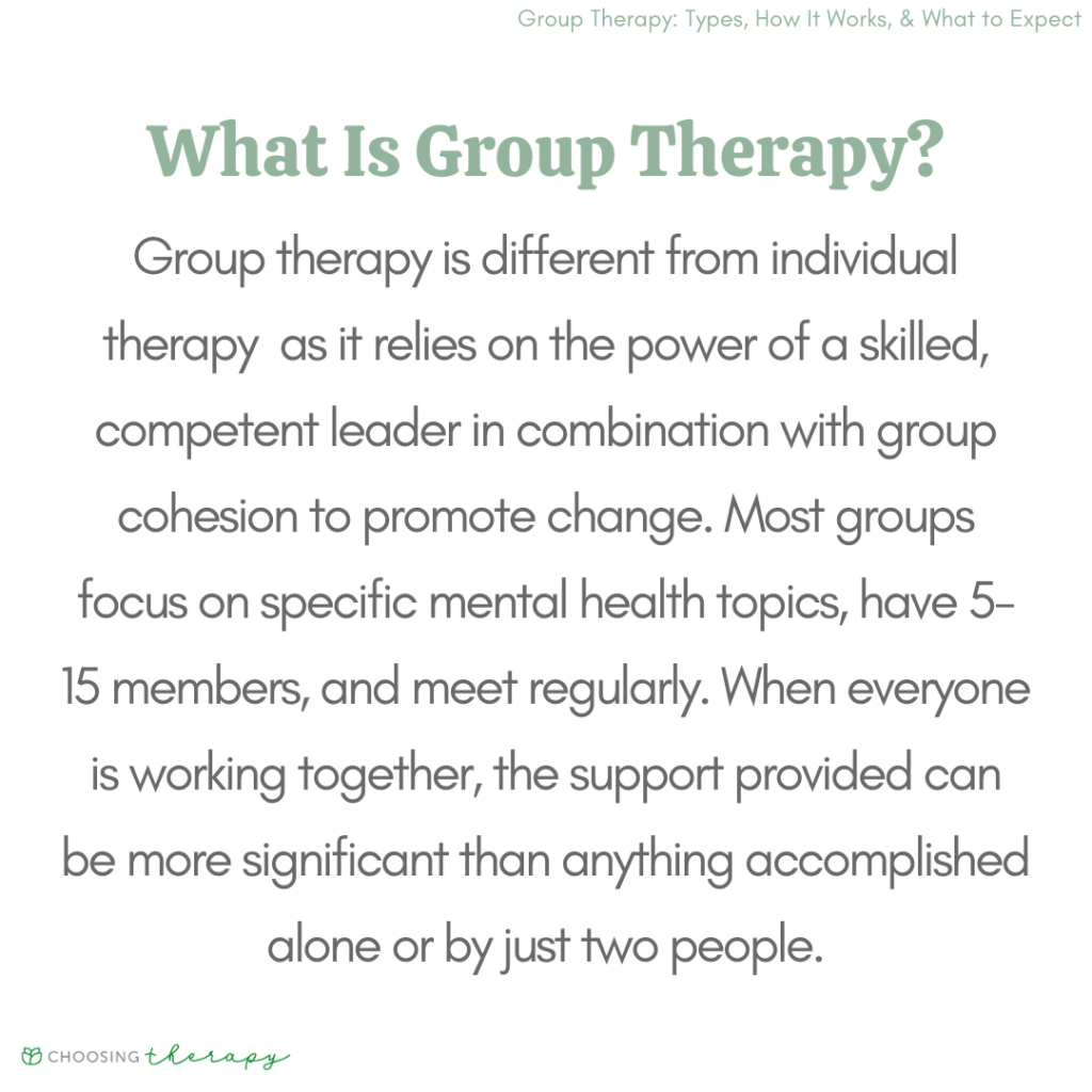 Group Therapy: Types, How It Works, & What to Expect