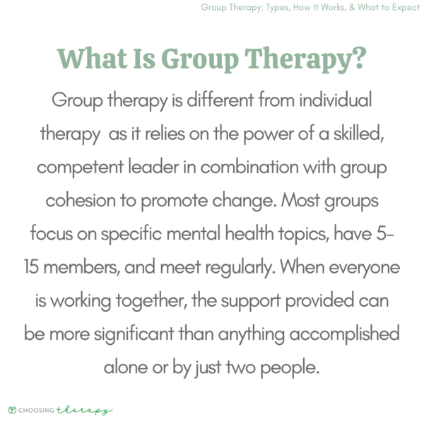 Group Therapy: Types, How It Works, & What to Expect