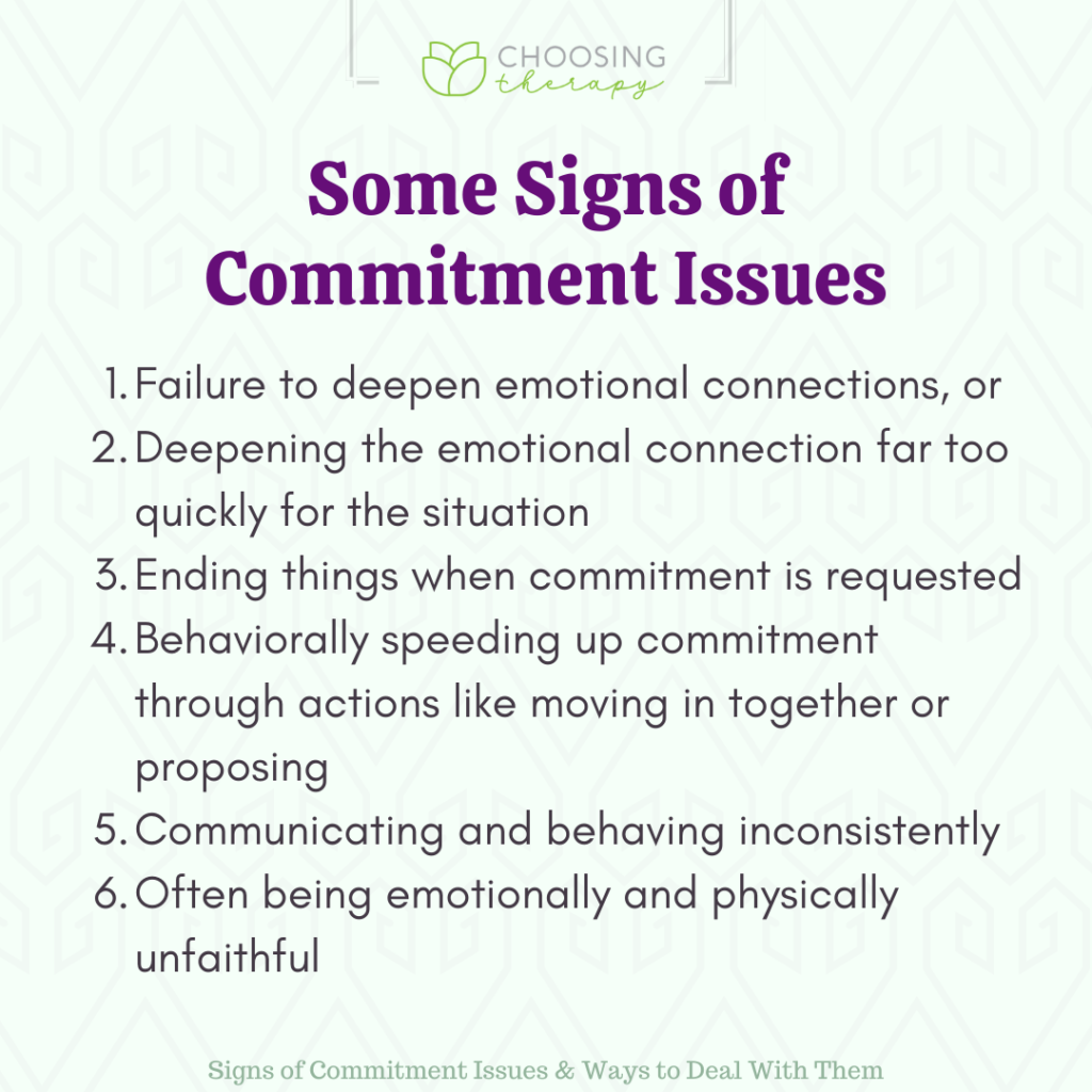 10 Signs of Commitment Issues & How to Deal With Them