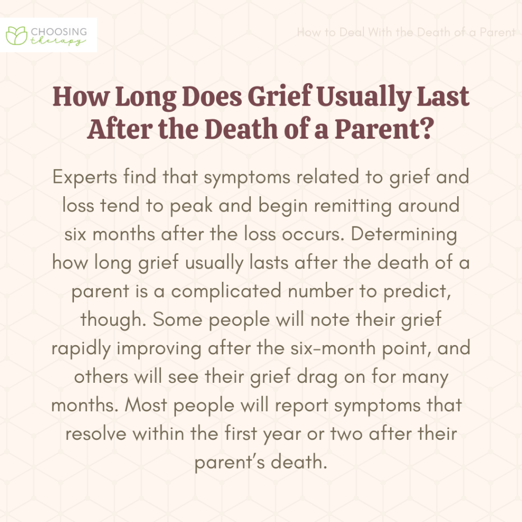 How to Deal With the Death of a Parent
