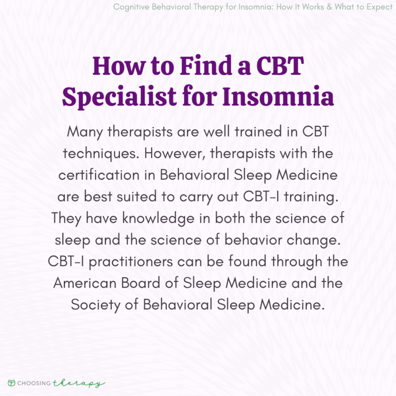 CBT for Insomnia: How It Works & What to Expect