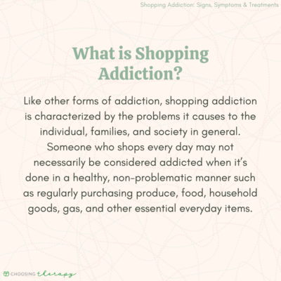 Shopping Addiction: Signs, Symptoms & Treatments