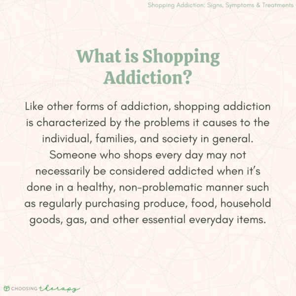 Shopping Addiction: Signs, Symptoms & Treatments