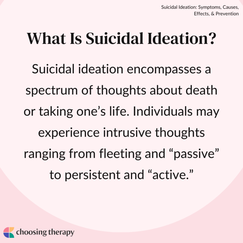 Suicidal Ideation: Symptoms, Causes, Effects, & Prevention