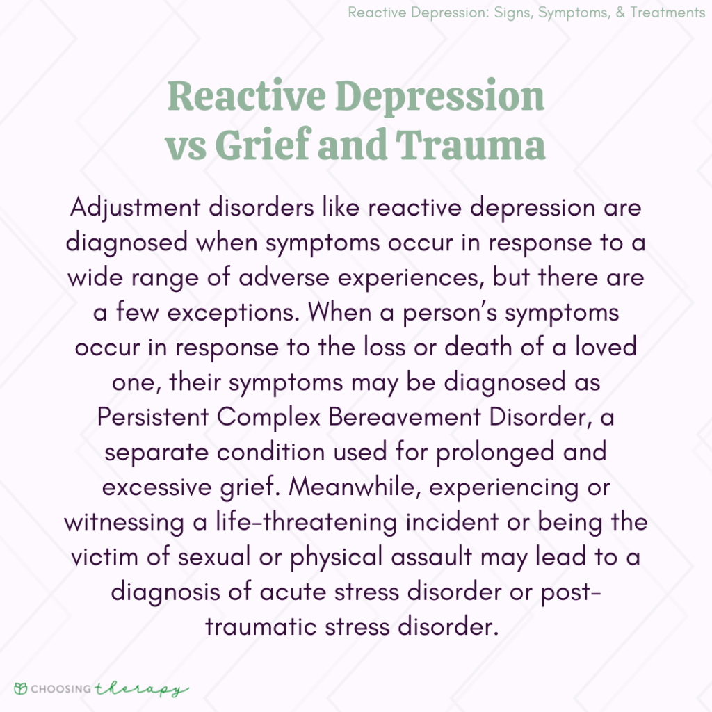 Reactive Depression: Signs, Symptoms, & Treatments