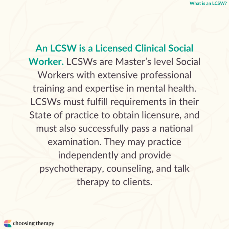 What Is An LCSW?