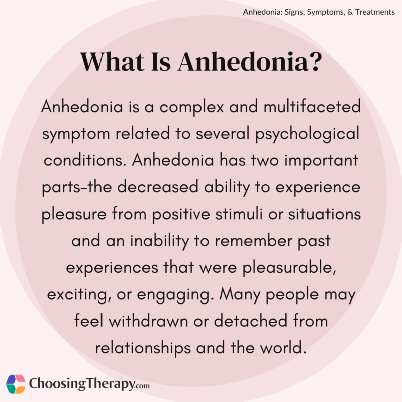 What Is Anhedonia?