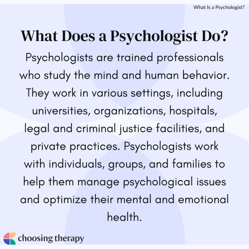 What Is a Psychologist?