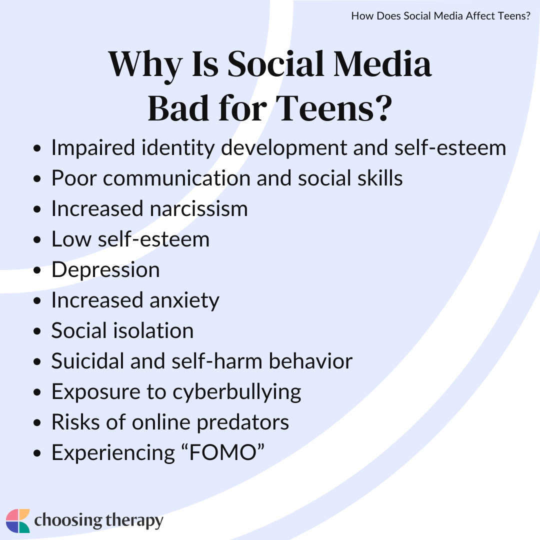 How Social Media Affects Teens | ChoosingTherapy.com How Social Media Affects Teens | ChoosingTherapy.com