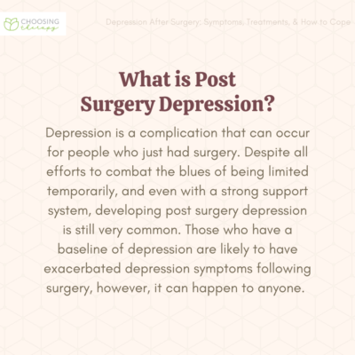 Depression After Surgery: Symptoms, Treatments, & How to Cope