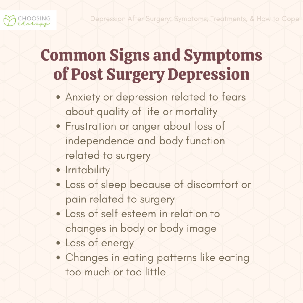 Depression After Surgery: Symptoms, Treatments, & How to Cope
