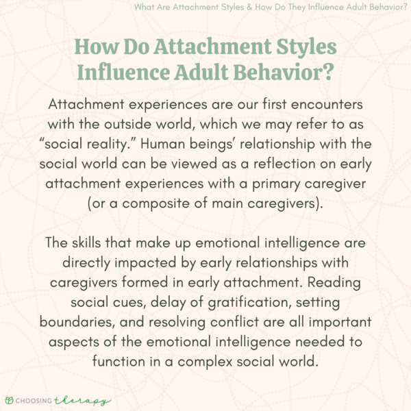 What Are Attachment Styles & How Do They Influence Adult Behavior?