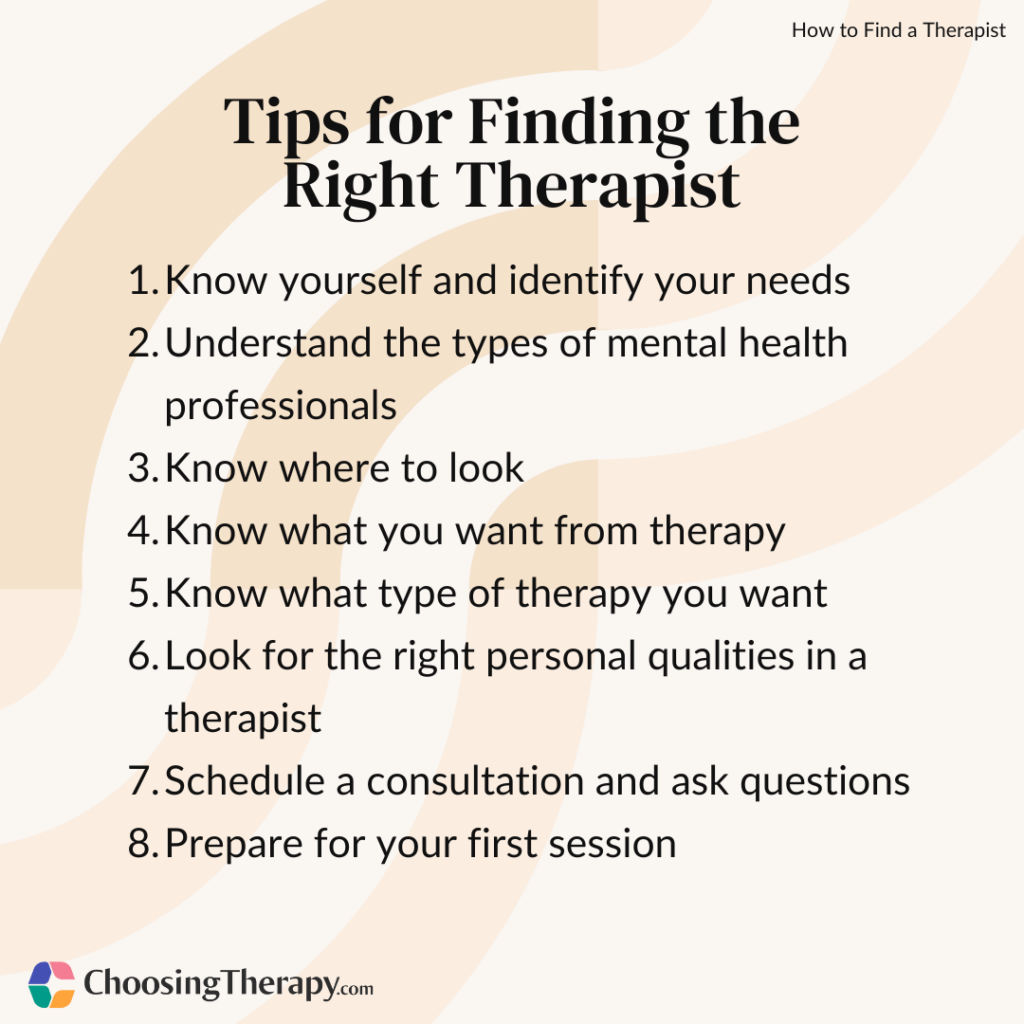 9 Ways to Find the Right Therapist