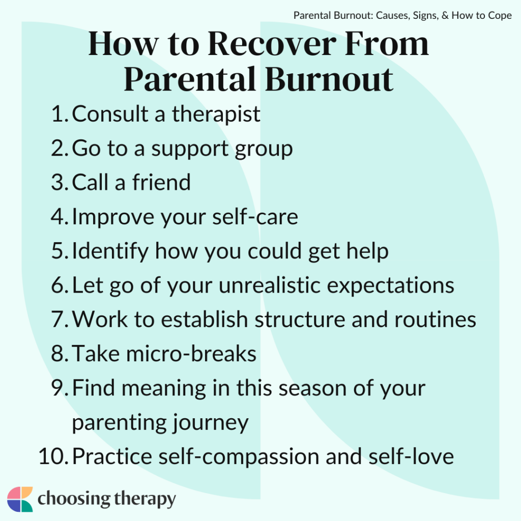 Signs of Parental Burnout & 10 Ways to Cope