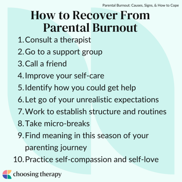 Signs of Parental Burnout & 10 Ways to Cope