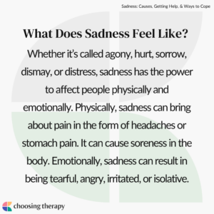 Sadness: Causes, Getting Help, & 10 Ways to Cope