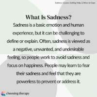 Sadness: Causes, Getting Help, & 10 Ways to Cope