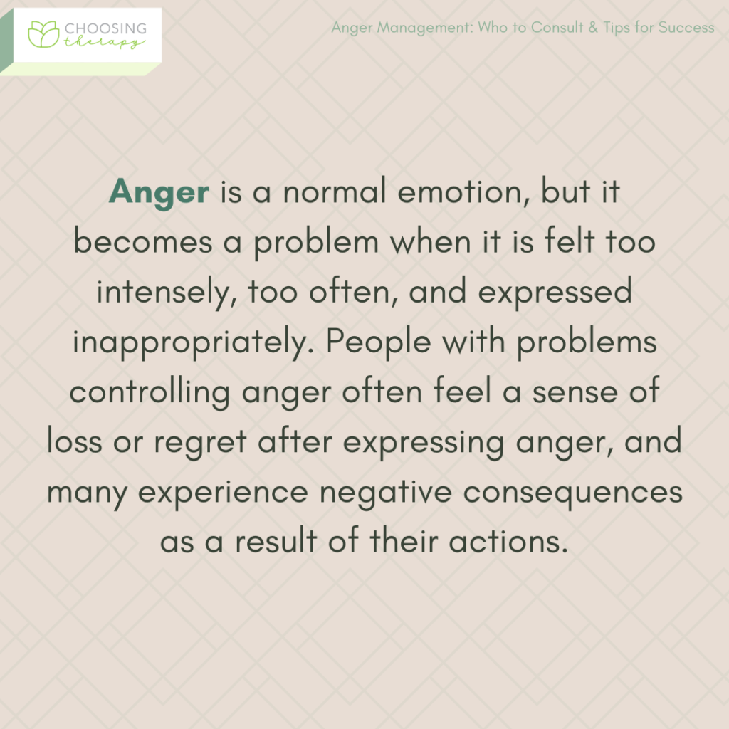Anger Management: Who to Consult & 5 Tips for Success