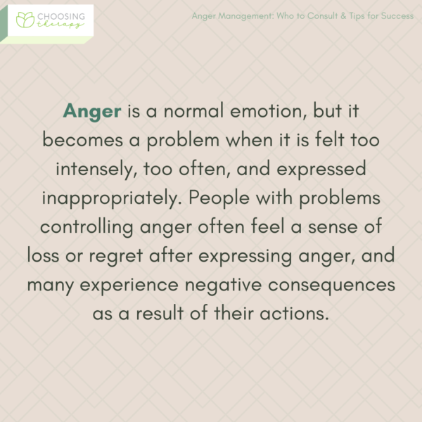 Anger Management: Who to Consult & 5 Tips for Success