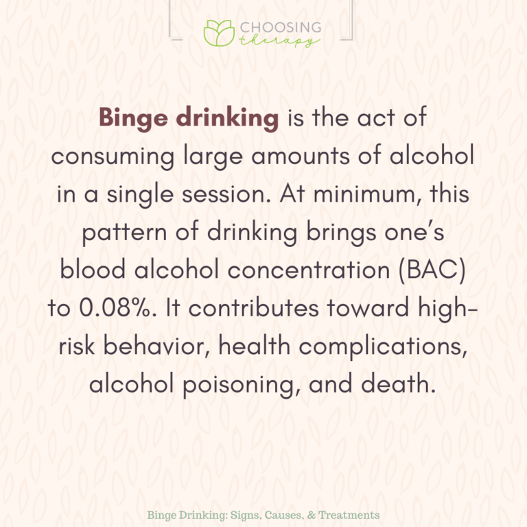 Binge Drinking: Signs, Causes, & Treatments | ChoosingTherapy.com