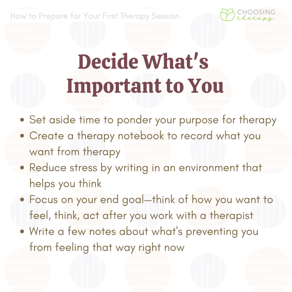 13 Tips to Help You Prepare for Your First Therapy Session 13 Tips to Help You Prepare for Your First Therapy Session