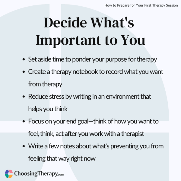 13 Tips to Help You Prepare for Your First Therapy Session