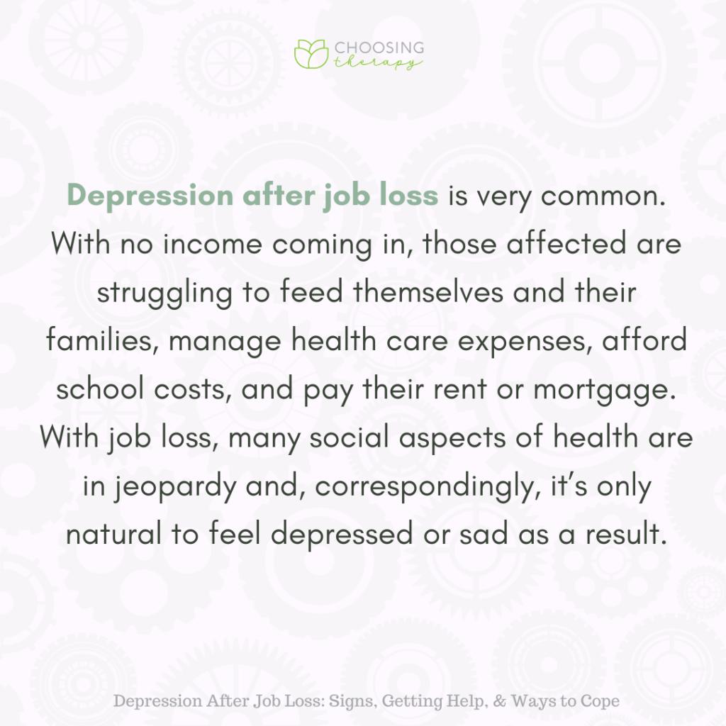 Signs of Depression After a Job Loss & 11 Ways to Cope