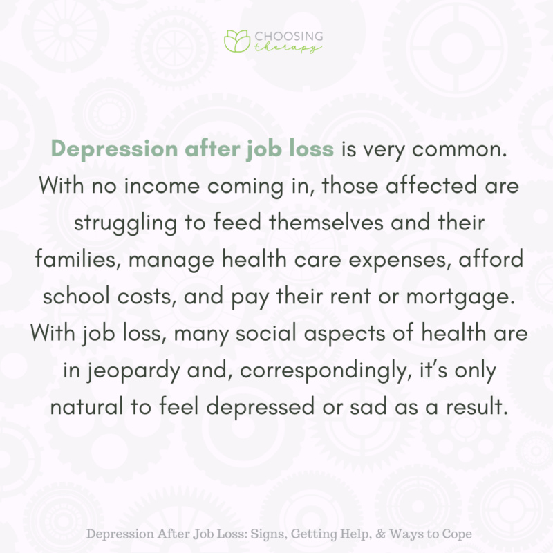 Signs of Depression After a Job Loss & 11 Ways to Cope