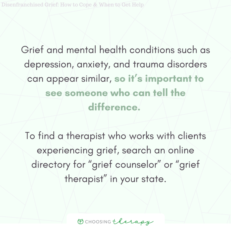 Disenfranchised Grief: How to Cope & When to Get Help