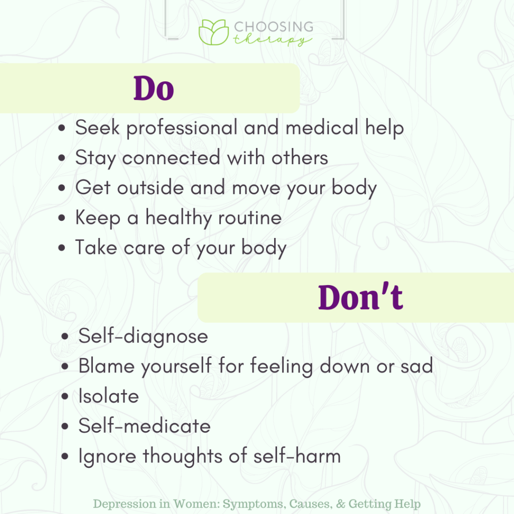 Depression in Women: Symptoms, Causes, & Getting Help