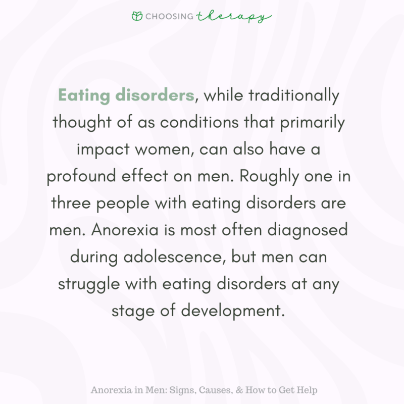 Anorexia in Men: Signs, Causes, & How to Get Help