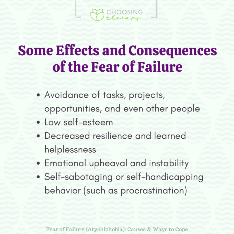 Fear of Failure: Causes & 10 Ways to Cope With Atychiphobia Fear of Failure: Causes & 10 Ways to Cope With Atychiphobia