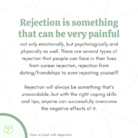 How to Deal With Rejection - Choosing Therapy