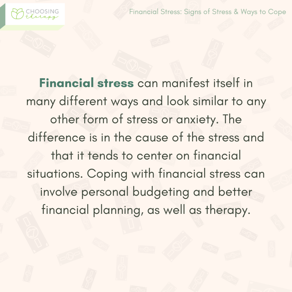 Financial Stress: Signs of Stress & 8 Ways to Cope