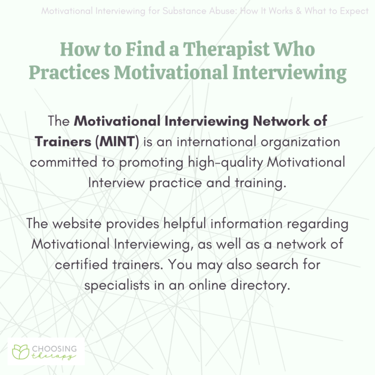 Motivational Interviewing for Substance Abuse