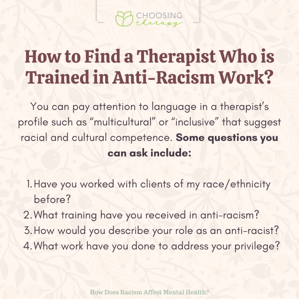 How Does Racism Affect Mental Health? - Choosing Therapy