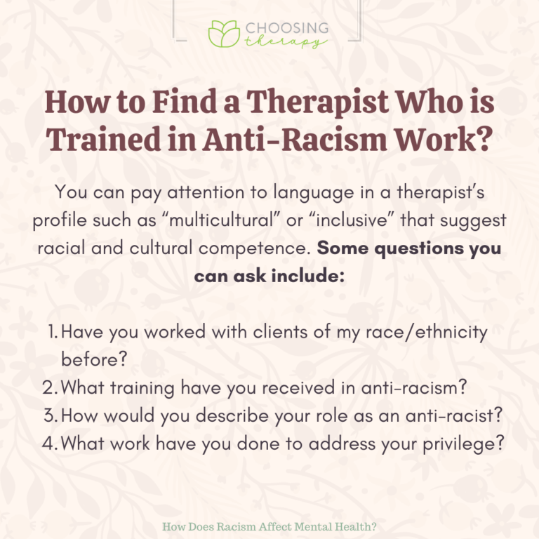 How Does Racism Affect Mental Health? - Choosing Therapy