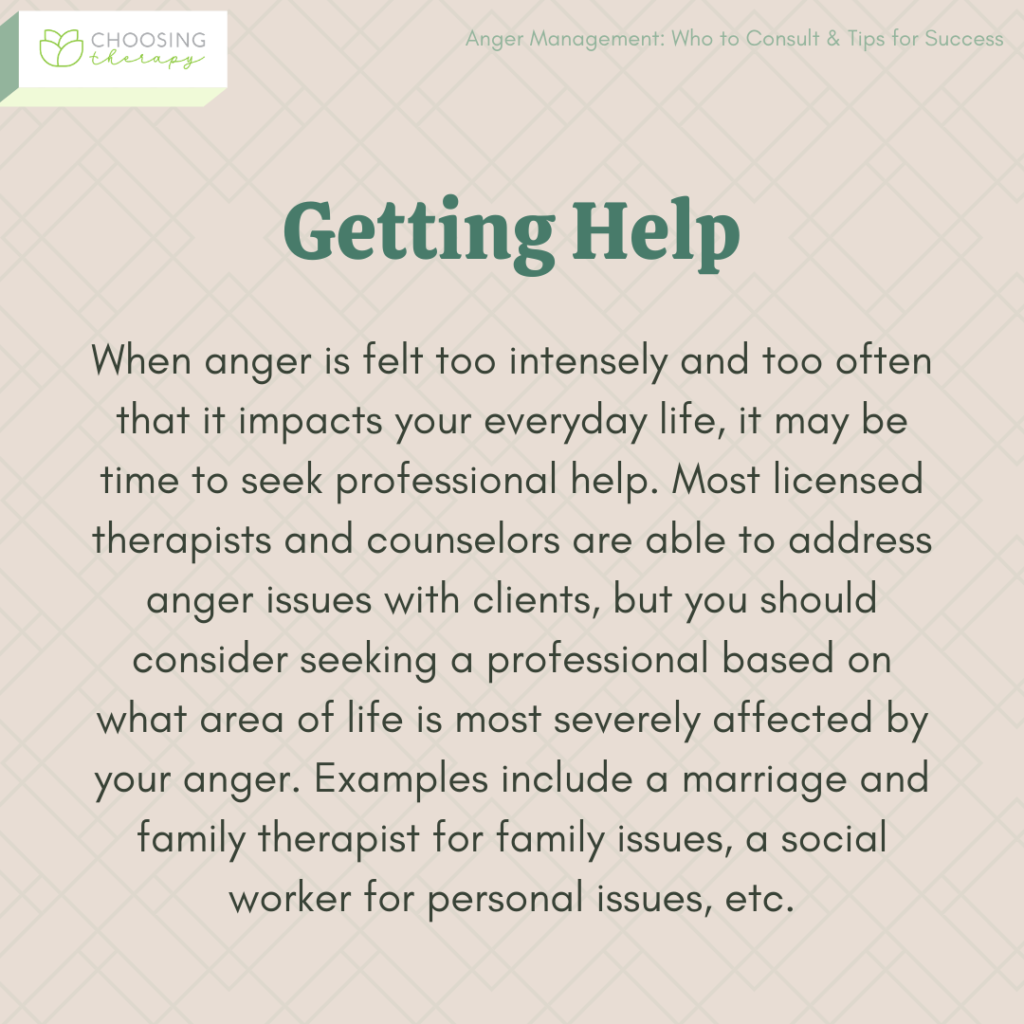 Anger Management: Who to Consult & 5 Tips for Success