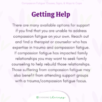 Compassion Fatigue: Causes, Signs, & Ways to Cope