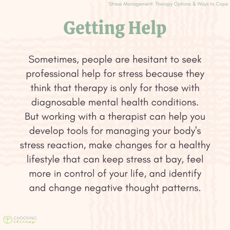 Stress Management: 5 Ways to Cope & 7 Therapy Options