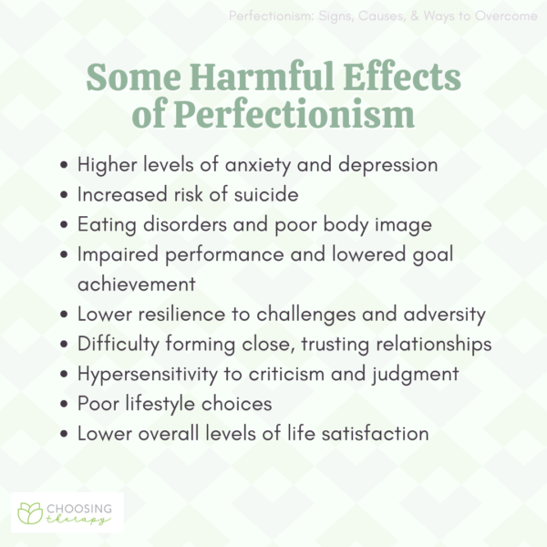 Perfectionism: Signs, Causes, & Ways to Overcome - Choosing Therapy