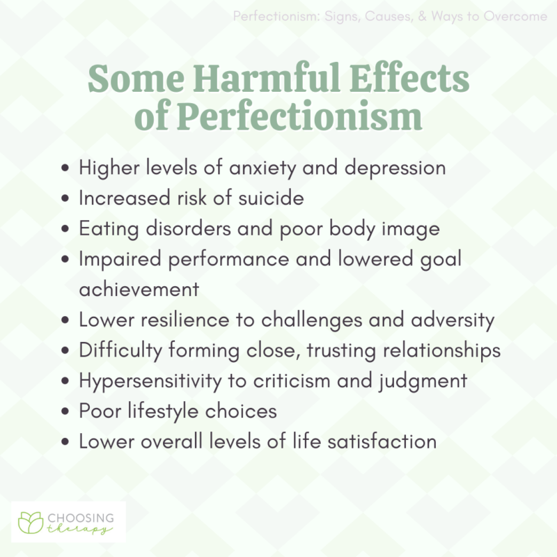 Perfectionism: Signs, Causes, & Ways to Overcome - Choosing Therapy