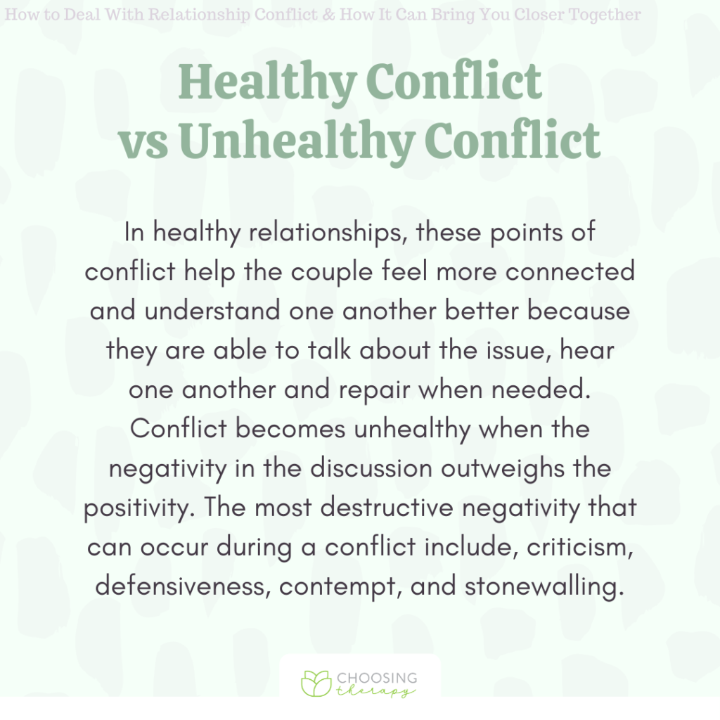How to Deal With Relationship Conflict