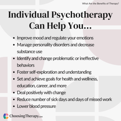 What Are the Benefits of Therapy?