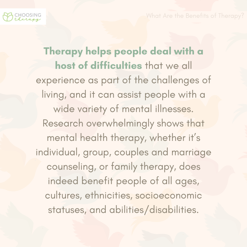 What Are the Benefits of Therapy?