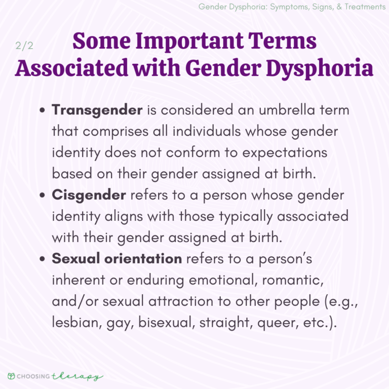 Gender Dysphoria Symptoms Signs And Treatments
