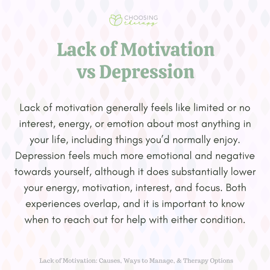 Lack of Motivation: Causes, Ways to Manage, & Therapy Options