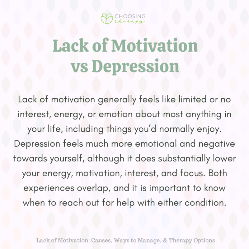 Lack of Motivation: Causes, Ways to Manage, & Therapy Options